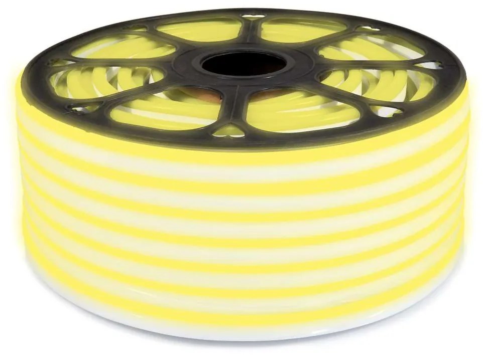 MILIO LED pásek NEON - 230V - 1m - 8W/m - IP65 - žlutý