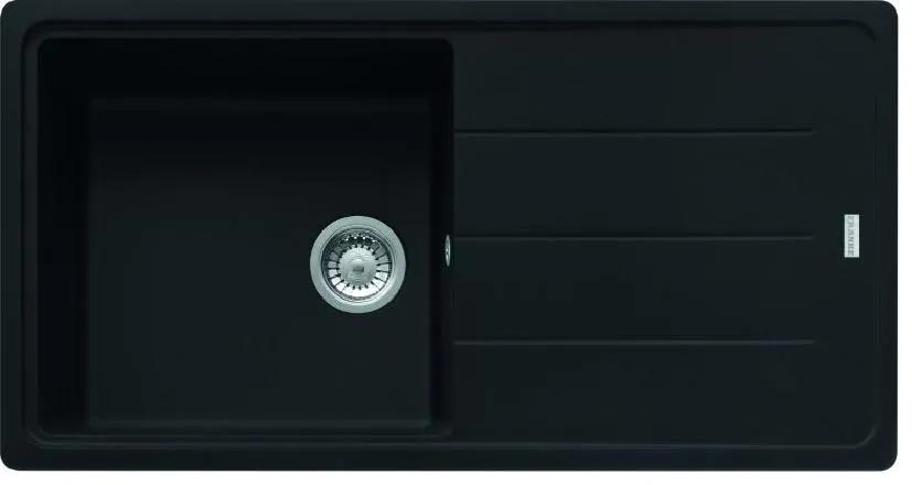 Franke Basis - Fragranitový dřez BFG 611, 970x500 mm, matná černá 114.0661.511