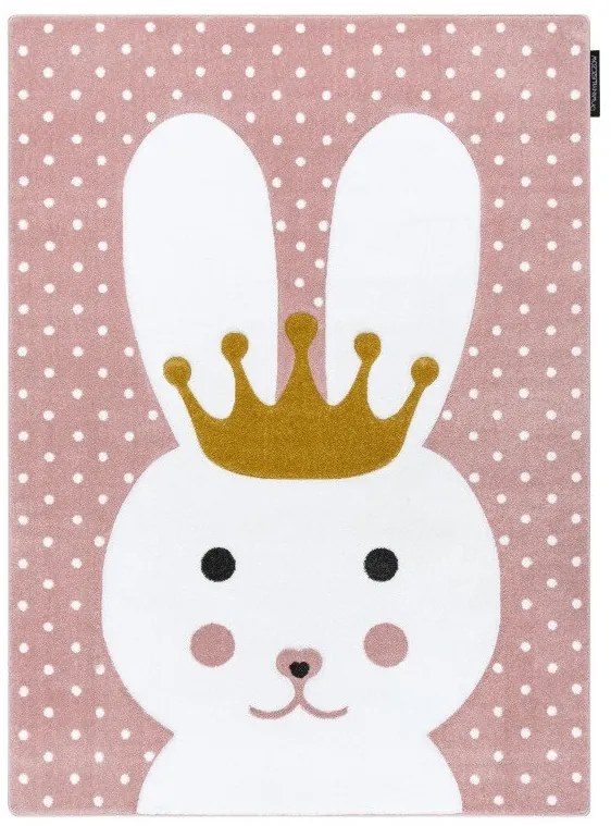 Dywany Łuszczów Dětský kusový koberec Petit Bunny pink ROZMĚR: 160x220