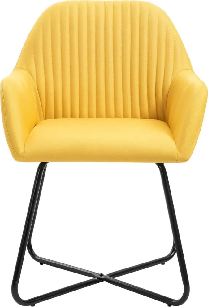 vidaXL Jídelní židle 6 ks textil [277109] Barva: krémová