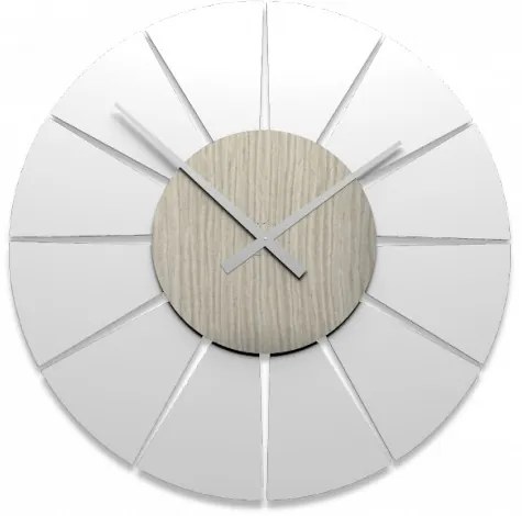 Designové hodiny 10-326 CalleaDesign Extreme L 100cm (více barevných variant) Barva terracotta(cihlová)-24 Dýha zebrano - 87