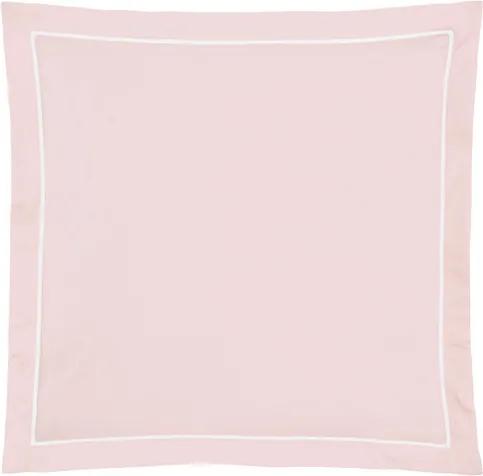 Christian Fischbacher Povlečení na polštář Satin Balance Light Pink 40 x 60 cm hotelový uzávěr / kapsa