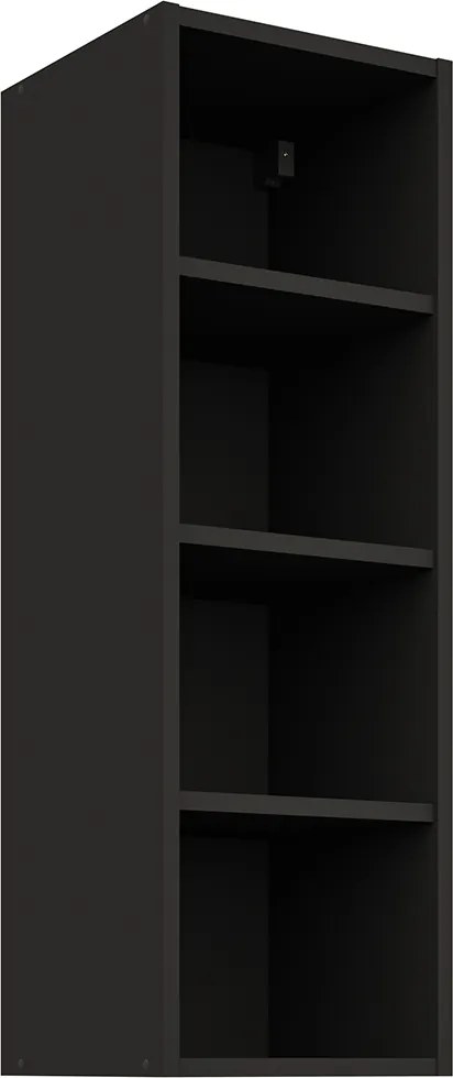 Kuchyňská linka ARIA sc | 390 cm | UNI dvířka | ANTI FINGERPRINT povrch | černá/aquamarine