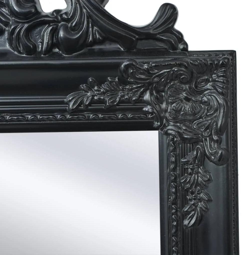 Volně stojící zrcadlo barokní styl 160 x 40 cm černé - Default Title