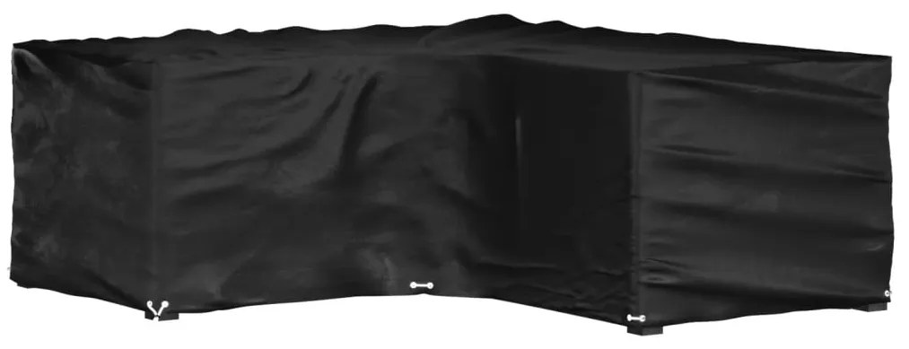 Plachta na zahradní nábytek tvar L 16 oček 215 x 215 x 70 cm 319315