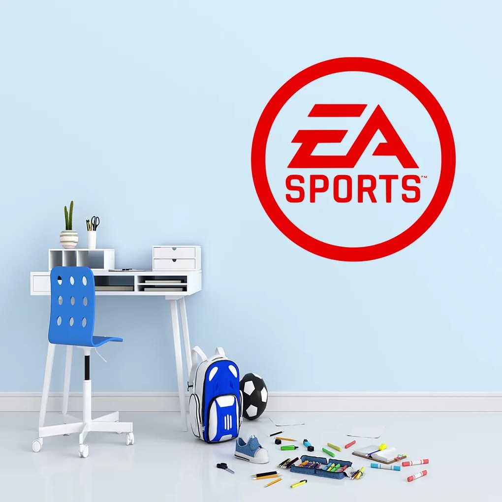 Živá Zeď Samolepka na zeď EA Sports Barva: černá