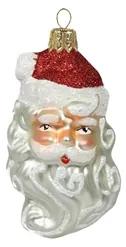 Skleněný Santa hlava