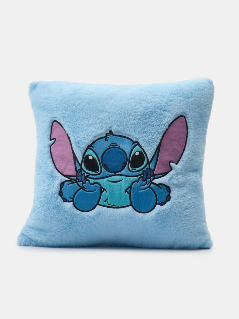 Sinsay - Polštář z umělé kožešiny Stitch - světle modrá