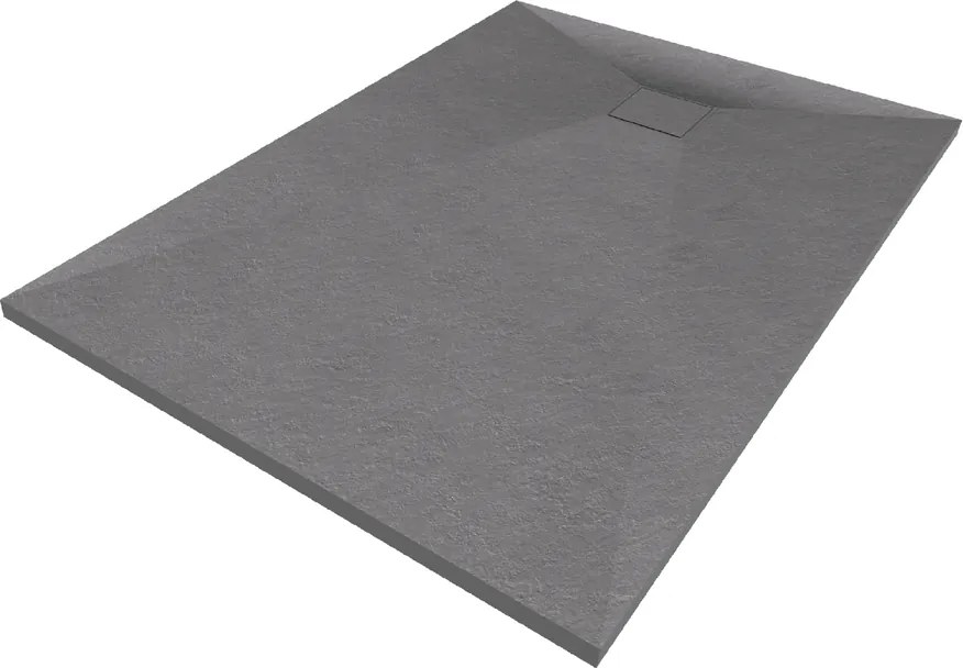 Gamma Erga Oldaf, SMC obdélníková sprchová vanička 120 x 80 cm, šedá matná, ERG-GMA-OL-80120G
