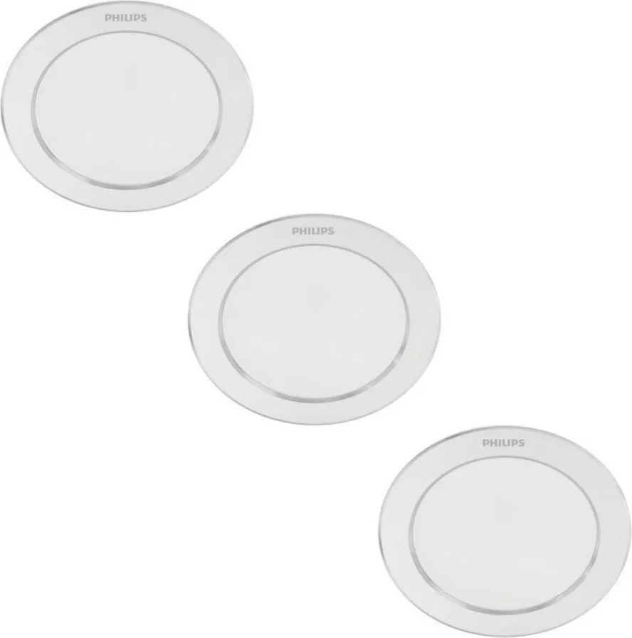 Philips - SADA 3x LED Podhledové svítidlo DIAMOND 1xLED/3,5W/230V 2700K