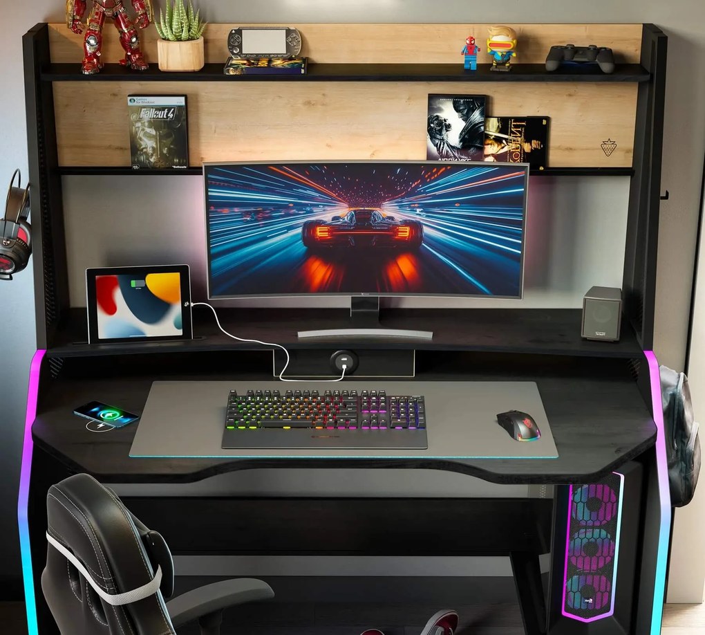 Počítačový psací stůl Black