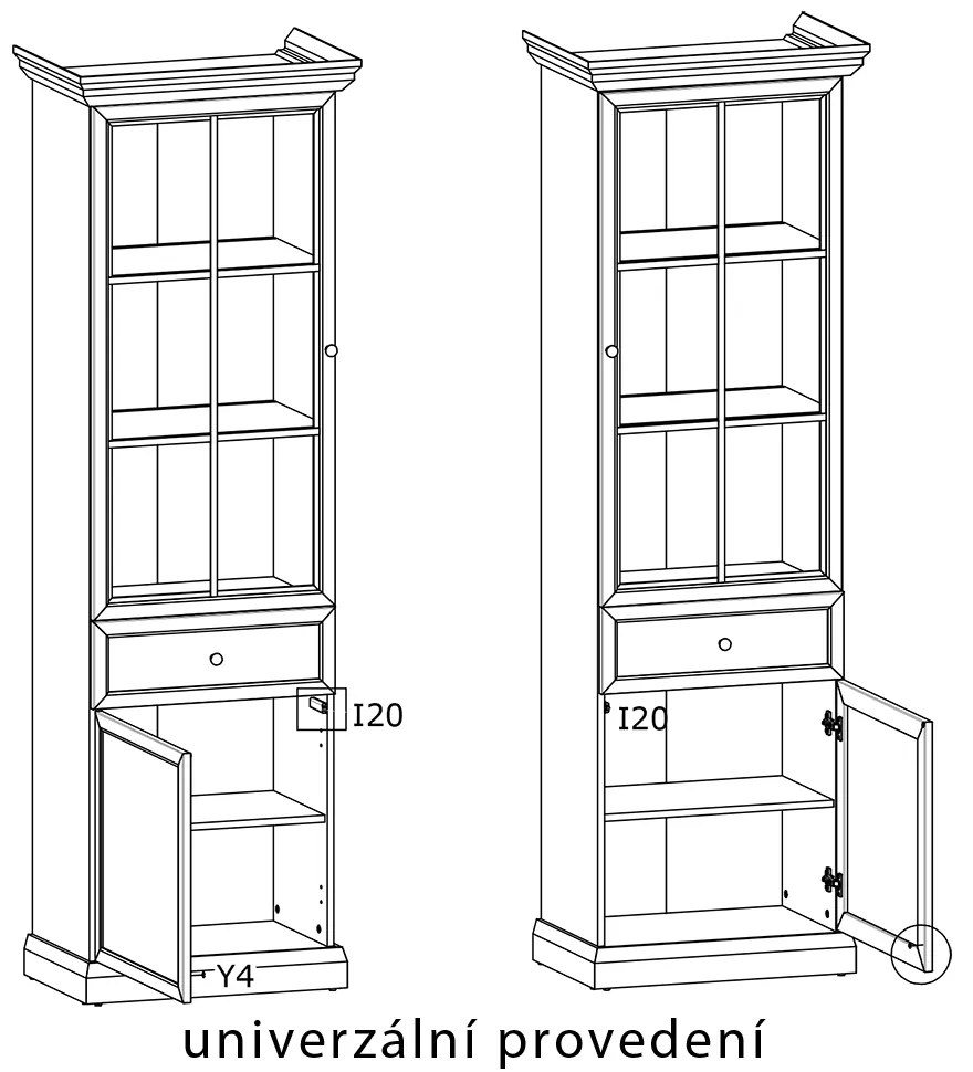 Obývací stěna LUCCA b | 4 díly | sestava C | 529,6 cm | bílá