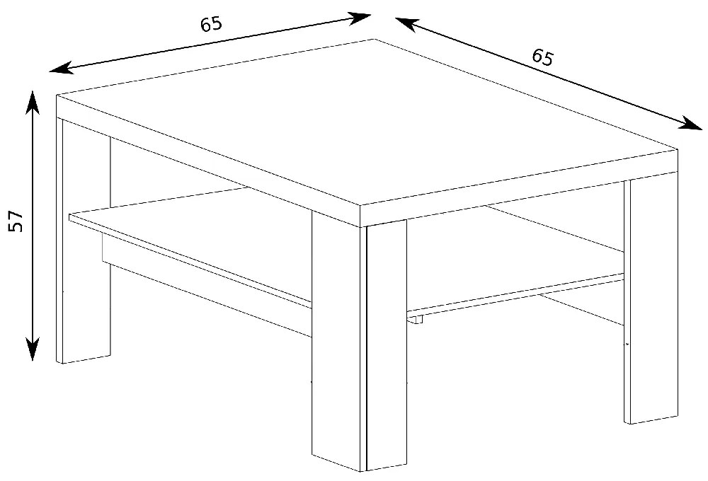 Natural - konferenční stolek N19 - dub ribbeck