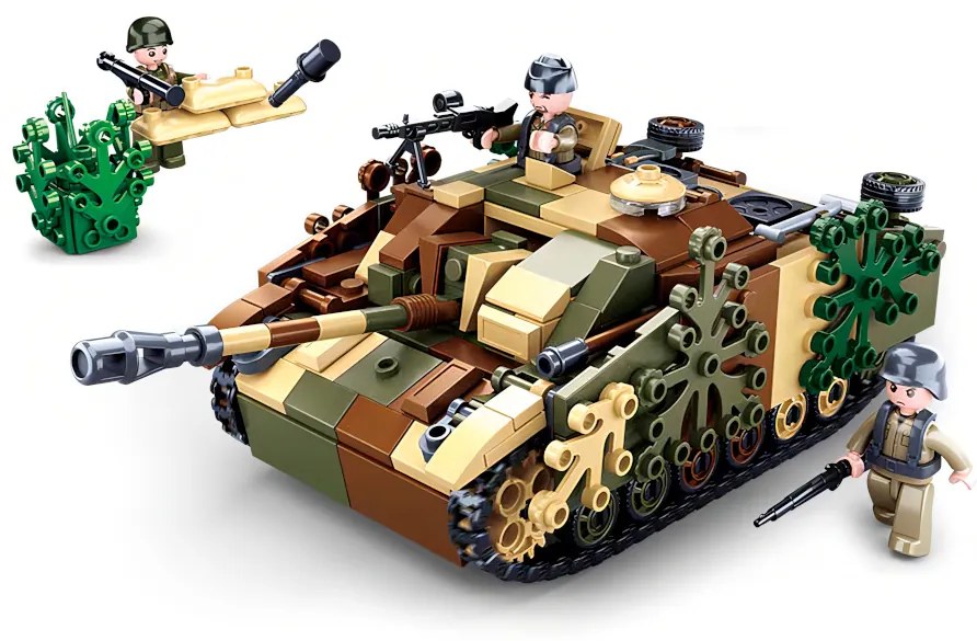 Sluban Army N38-B0858 Maskovaný obrněný tank