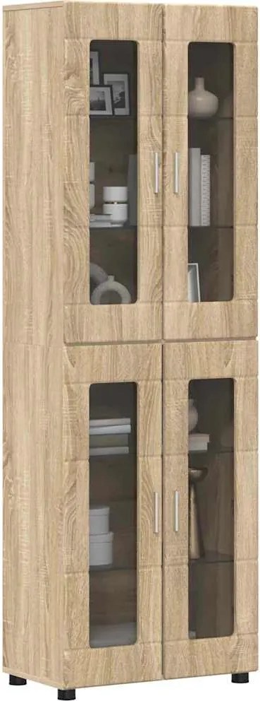 Vysoký bufet FLORIN 60 x 35 x 182 cm Sonoma dub 3397906