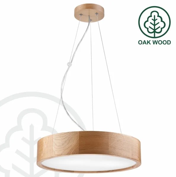 Brilagi - LED Lustr na lanku CARVALHO 2xE27/15W/230V dub pr. 37 cm