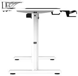 ULTRADESK HIGHLANDER XXL Bílý pracovní stůl s elektrickým nastavením