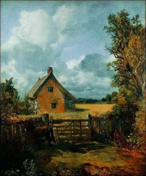 Obraz, Reprodukce - John Constable - Cottage a Cornfield, (50 x 70 cm)