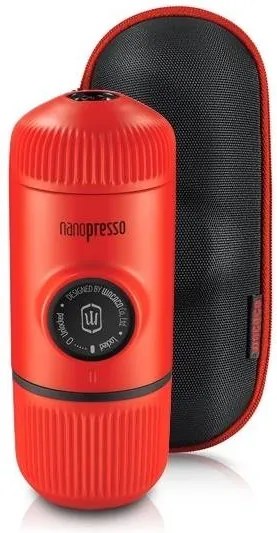 Cestovní kávovar wacaco nanopresso lava red + pevný obal