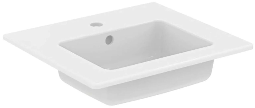 Ideal Standard Eurovit - Umyvadlo 51x45 cm, s přepadem, s otvorem na baterii, bílá E109901
