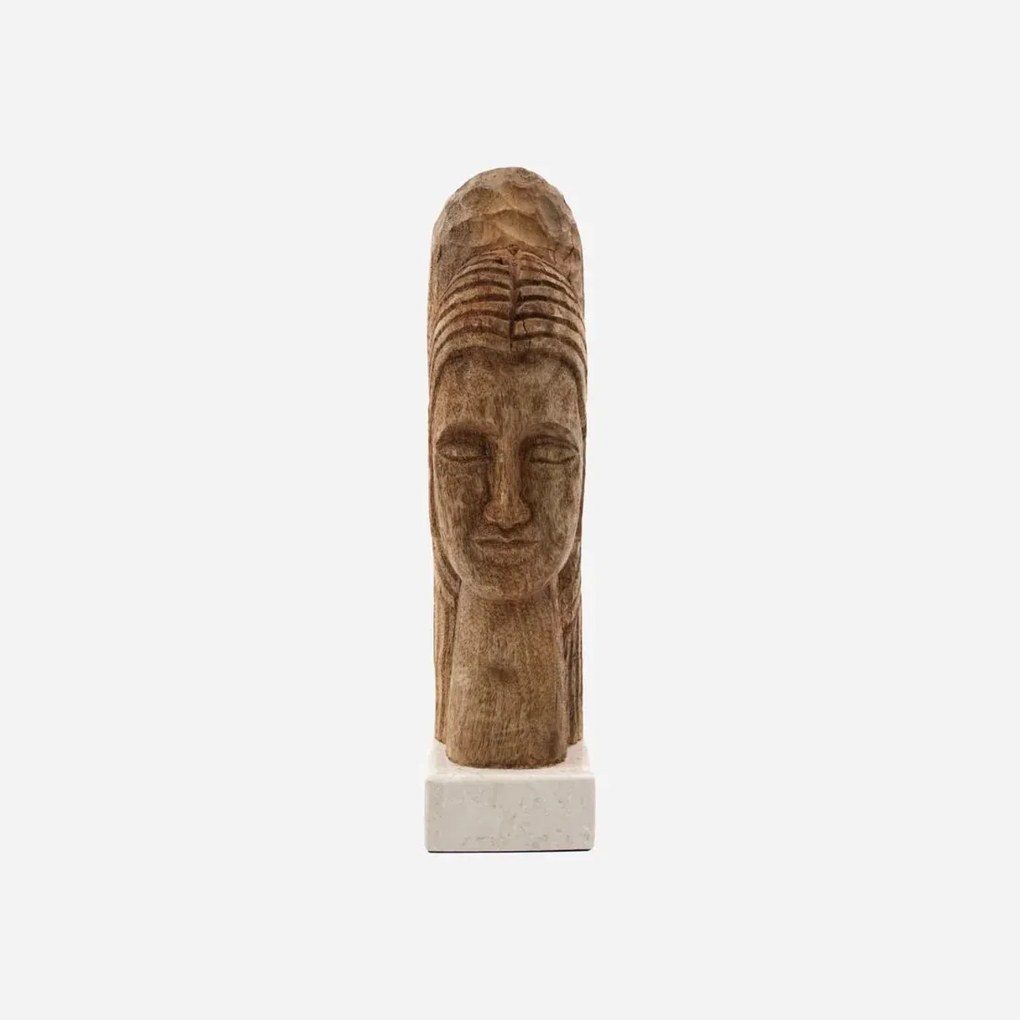 Dřevěná figurka House Doctor Mindful Natural, 36 cm | přírodní