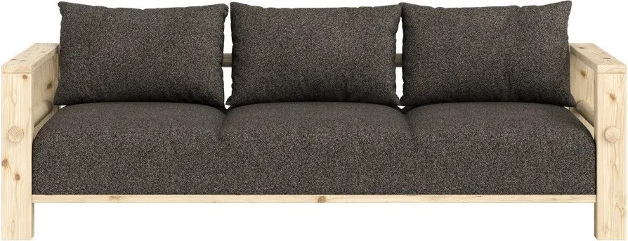 Tmavě šedá pohovka 225 cm Bare – Karup