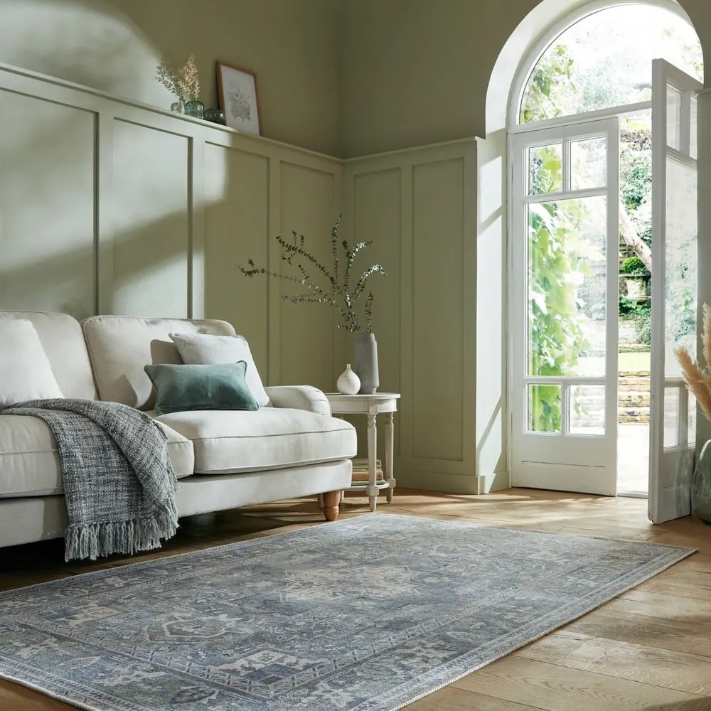 Zelený pratelný koberec s příměsí recyklovaných vláken 200x290 cm Windsor – Flair Rugs