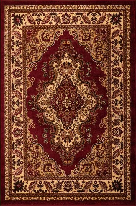 Vopi | Kusový koberec Medailon 6985 red cream - 240 x 330 cm