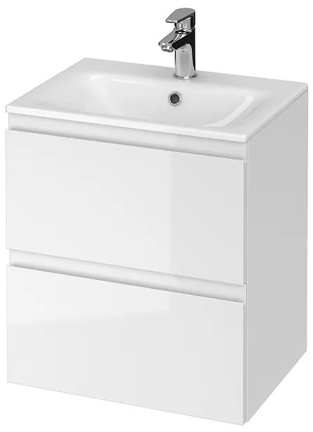 Cersanit - SET skříňka + umyvadlo, bílý lesk, Moduo Slim 50, S801-229-DSM
