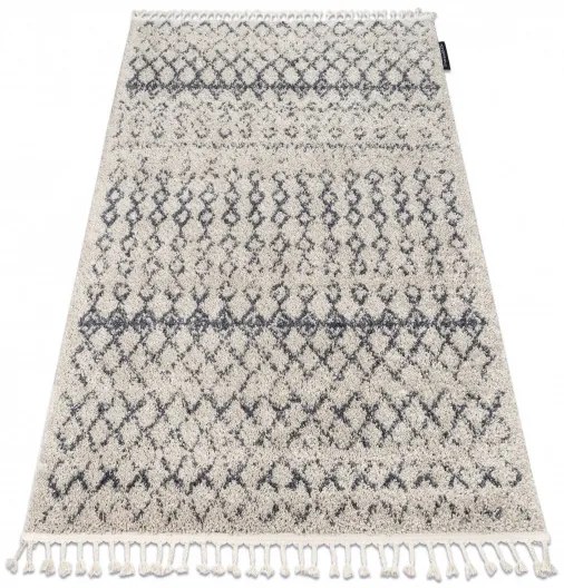 Dywany Łuszczów, Kusový koberec Berber Agadir G0522 cream and grey, 140x190, béžová, obývací pokoj