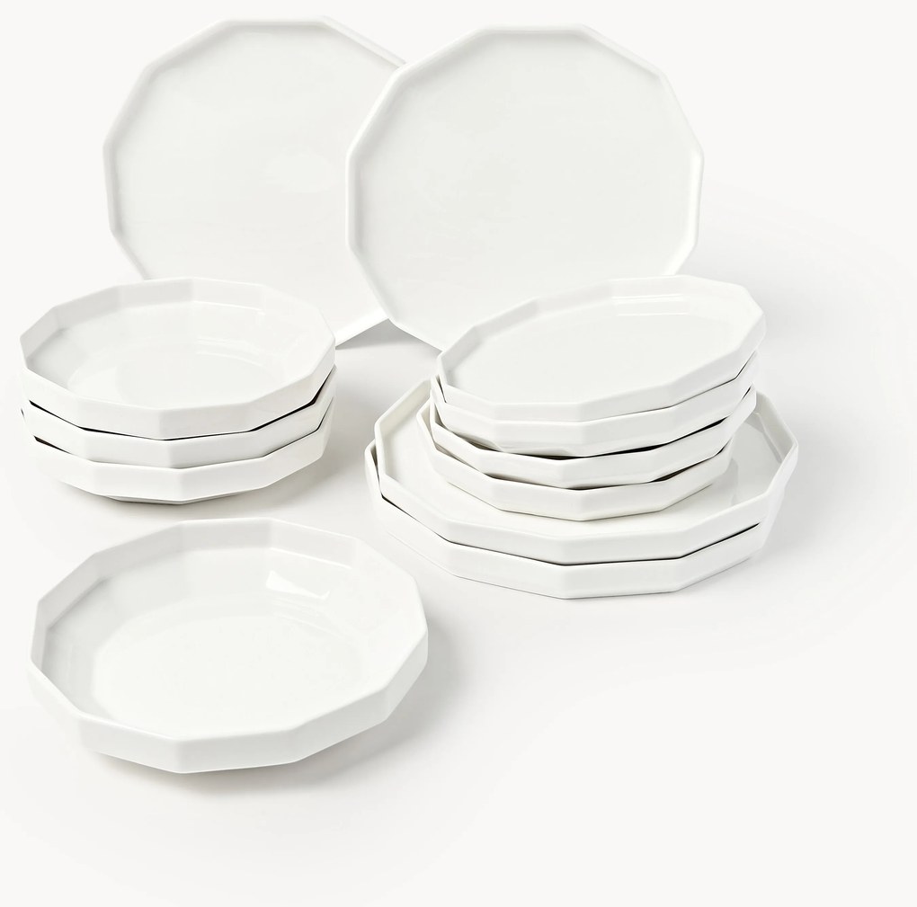 Sada porcelánového nádobí Angoli, pro 4 osoby (12 dílů)