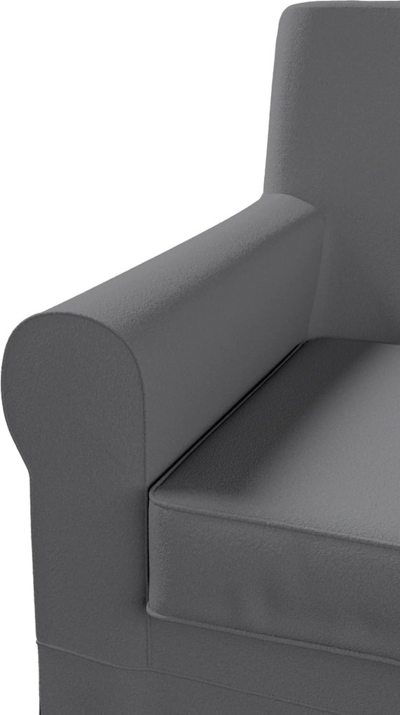Potah na křeslo IKEA Ektorp Jennylund barva šedá látka pletený vzor