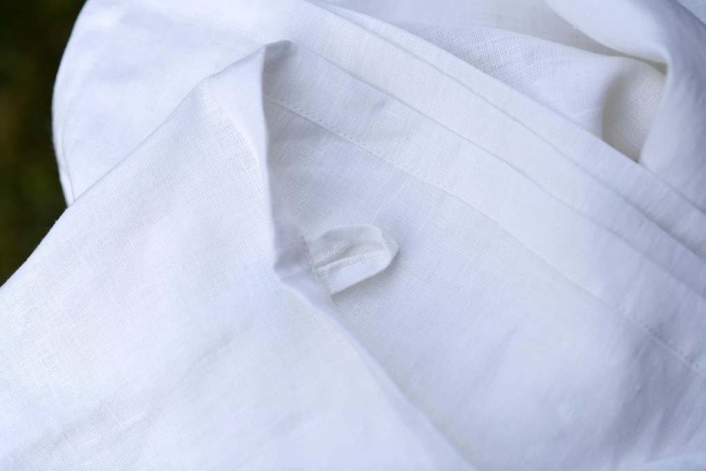 Nelly Lněný ručník - bílá 50x100cm