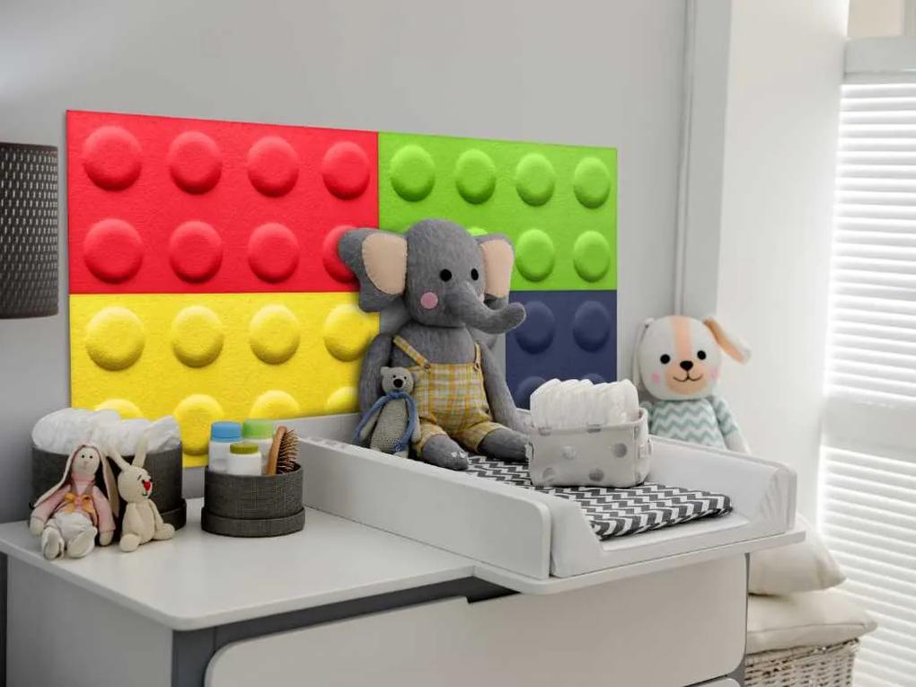 In-Design Nástěnný dětský 3D obklad kostka 60×30 cm – různé barvy Obkladový panel: Barva: Modrá světlá