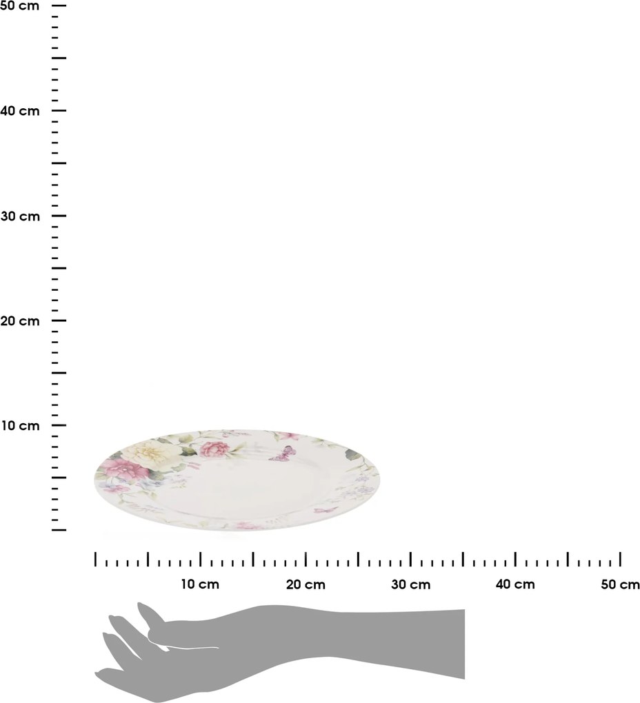 Porcelánový talíř Delicate Flowers, (fi) 27 cm, květiny