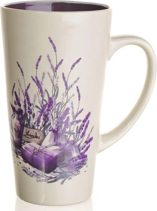 Banquet Keramický hrnek vysoký LAVENDER 450 ml