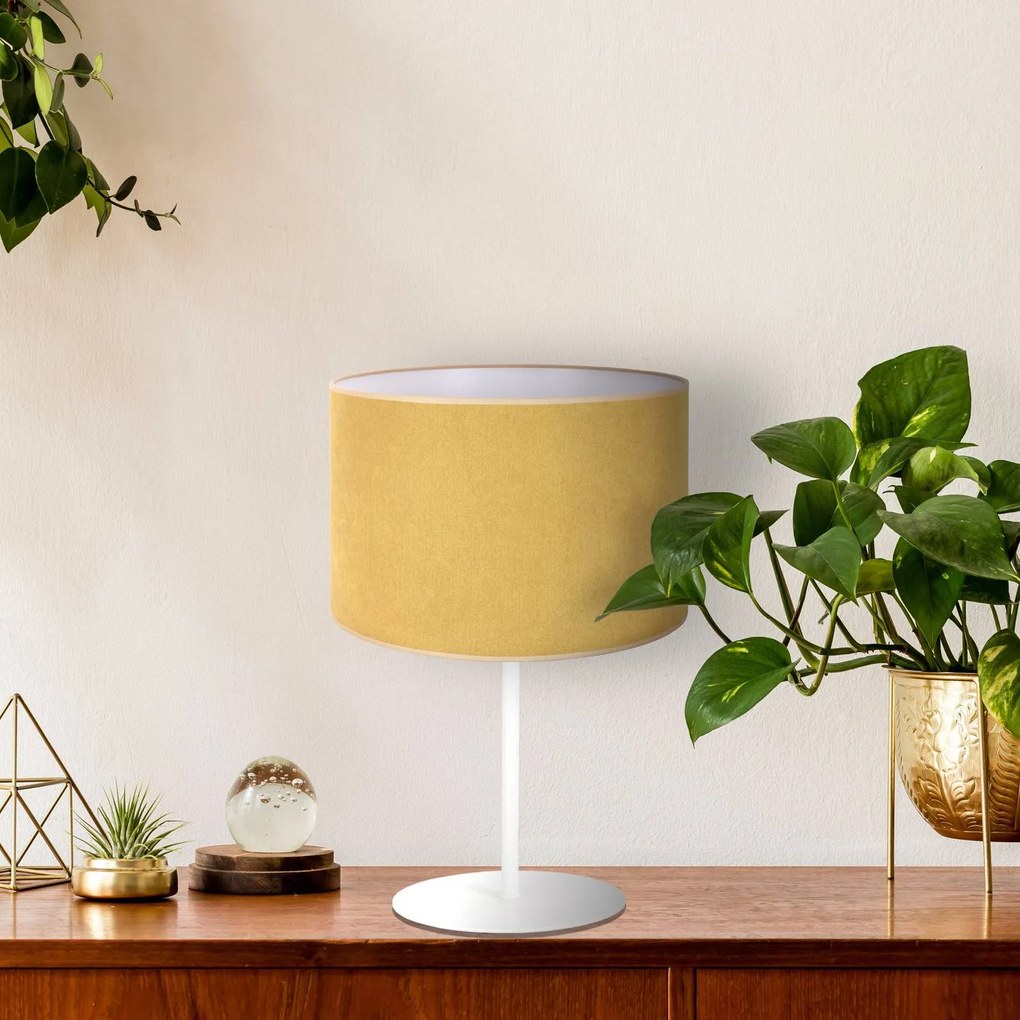 Stolní lampa Pastell Roller výška 30cm žlutá