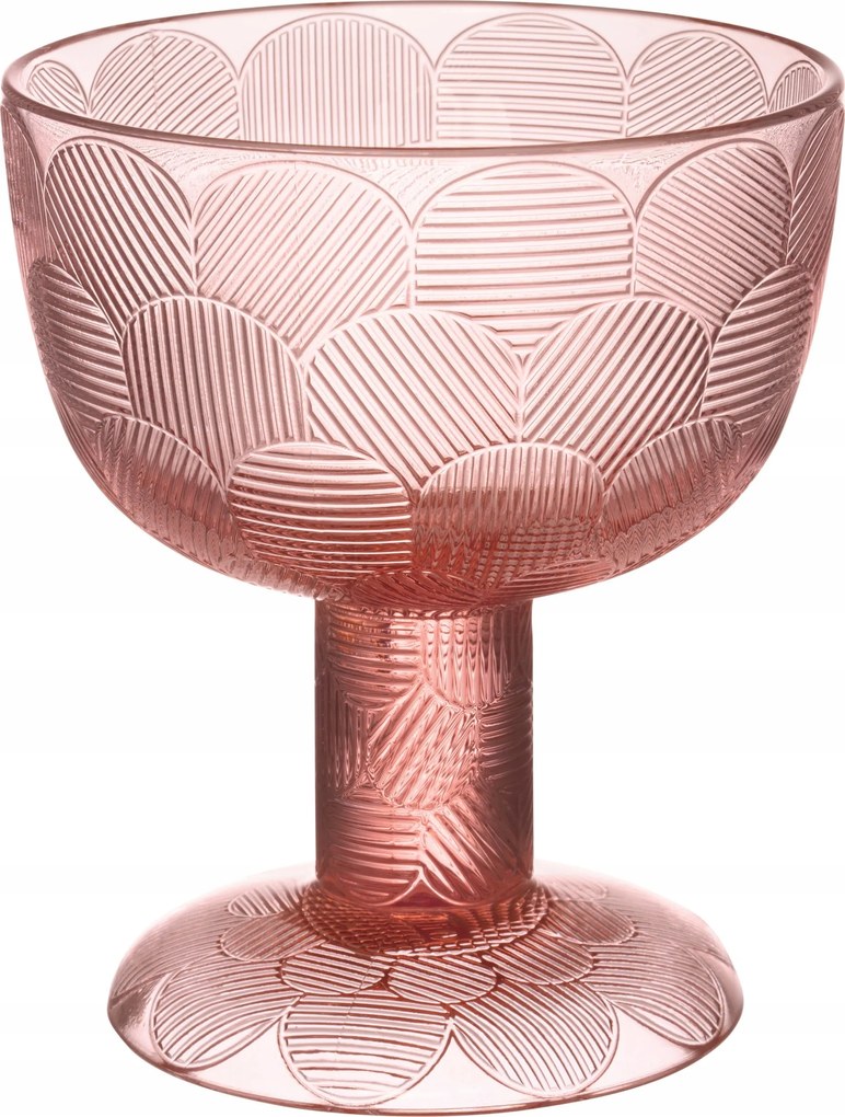 Iittala Miranda Skleněný Pohár na zmrzlinu a dezerty Růžový