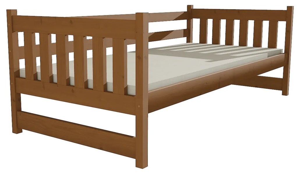 Dětská postel masiv 024 borovice masiv 90 x 200 cm dub