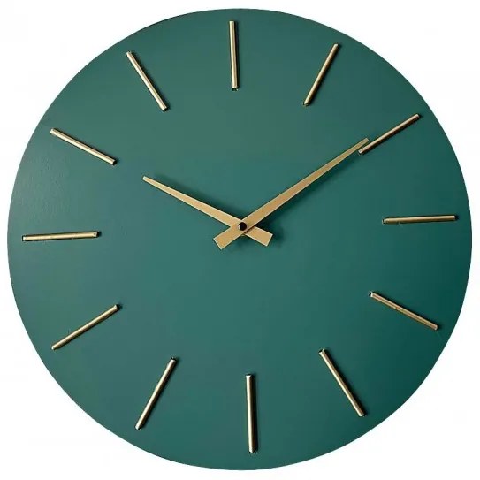 BIZZOTTO Nástěnné hodiny TIMELINE zelené 40 cm