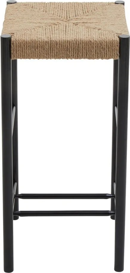 Černá/v přírodní barvě barová stolička z bukového dřeva (výška sedáku 72 cm) Bandar – Premier Housewares