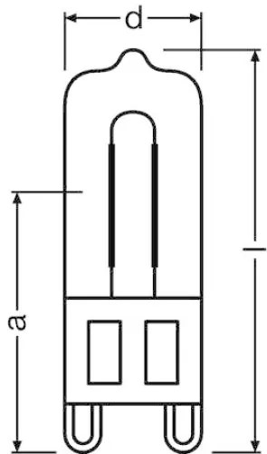 Halogenová žárovka OSRAM HALOPIN 66748 ECO 48W G9