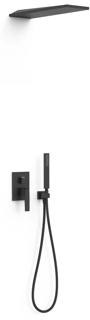TRES Slim Exclusive Podomítkový jednopákový sprchový set Rapid-Box, černá matná 20228005NM