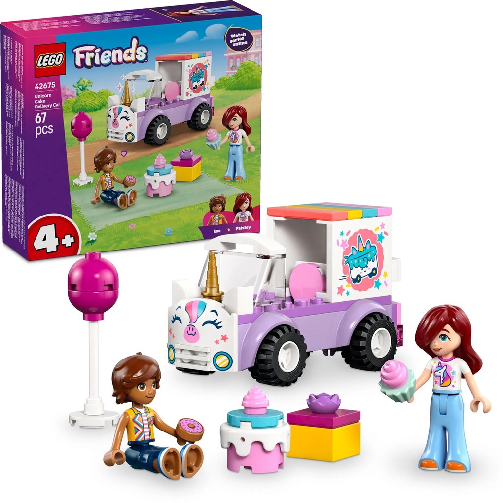 Lego® friends 42675 jednorožčí donáškové auto s dortem 5702018054864