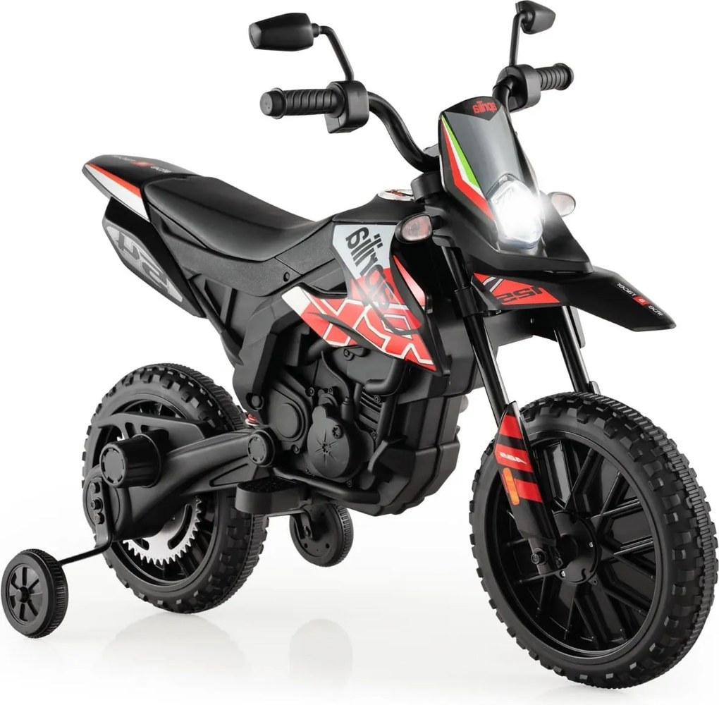 Costway 12 V Dětská elektromotocykl s tréninkovými koly licencovaná