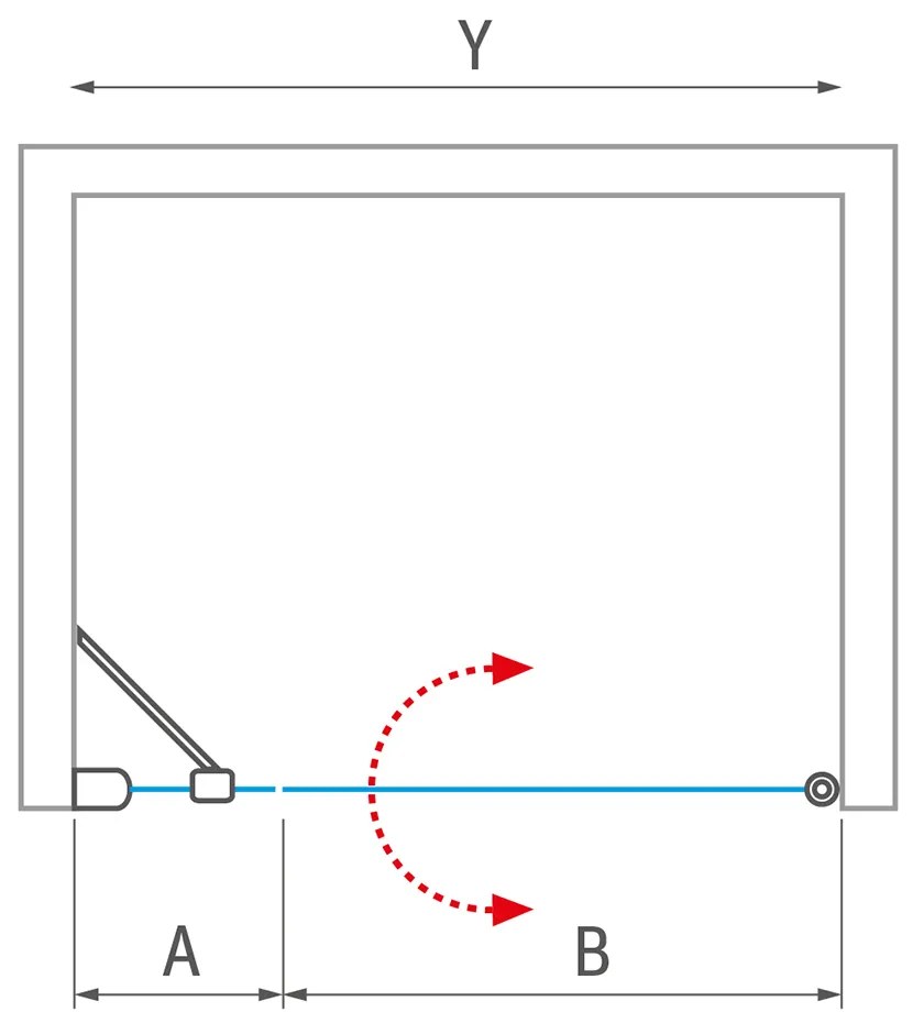 Roth Univerzální boční panel CI FXO pro kombinaci se sprchovými dveřmi Varianta: šířka: 43 cm, orientace: Uni - (CI FXO/430 - CI FXO 043200 NPE), Barva profilů a typ výplně: profily: černá (elox), výplň: transparent