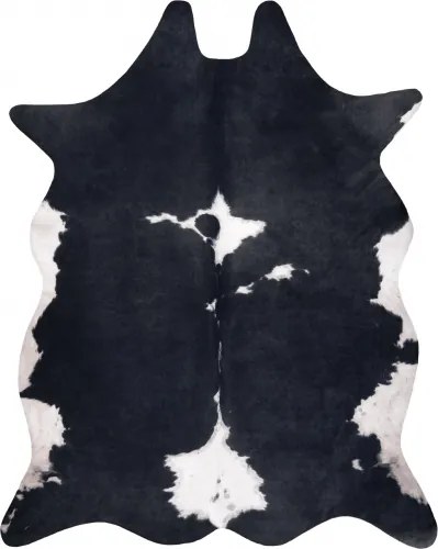 Koberec imitace kůže Kráva G5070-3 černá-bílá - 100x150 cm