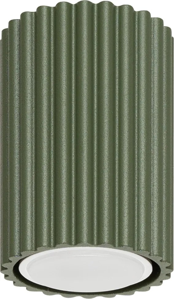 Sollux Lighting Stropní svítidlo KARBON 10 olivově zelené