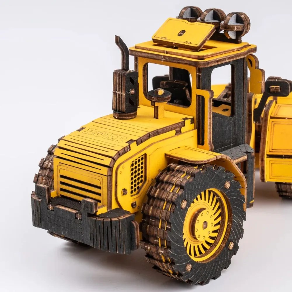 ROBOTIME Rokr 3D dřevěné puzzle Buldozer 211 ks