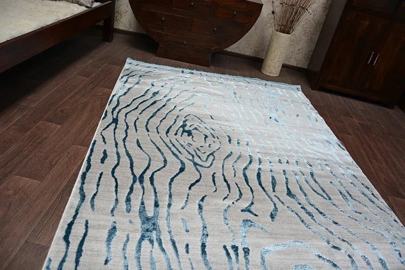 Kusový koberec MANYAS Noria šedo-modrý